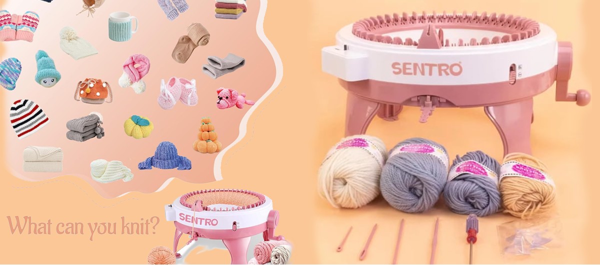 เครื่องถักหมวกไหมพรมอัตโนมัติ Sentro 48 เข็ม – PinnShop